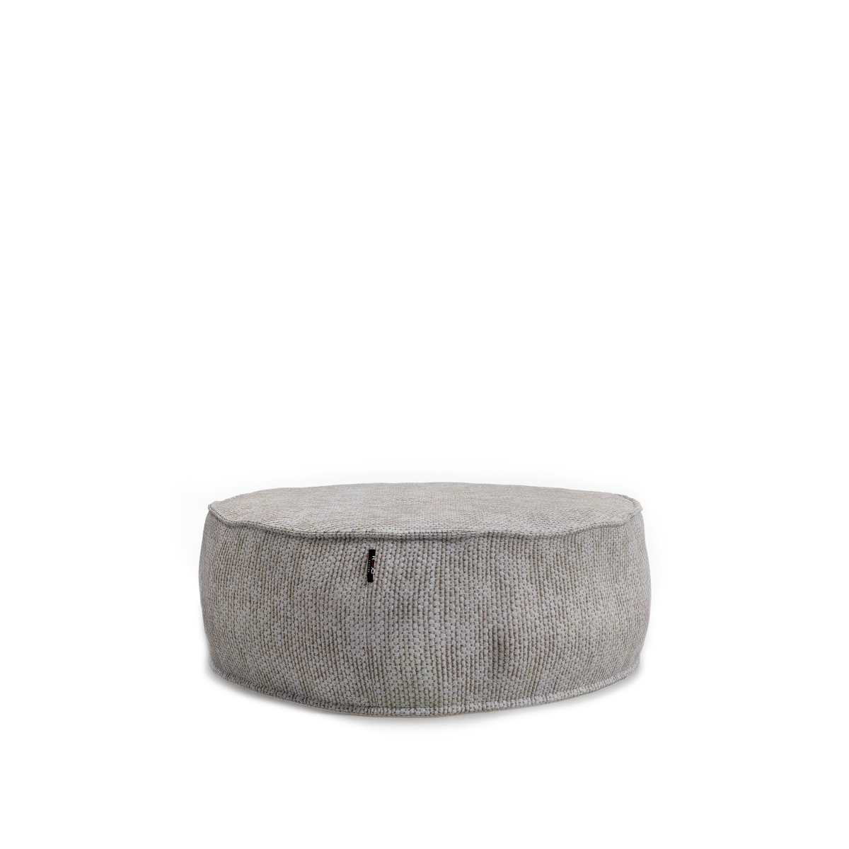 SILKY Round Pouf Beige | Roolf Outdoor Living
